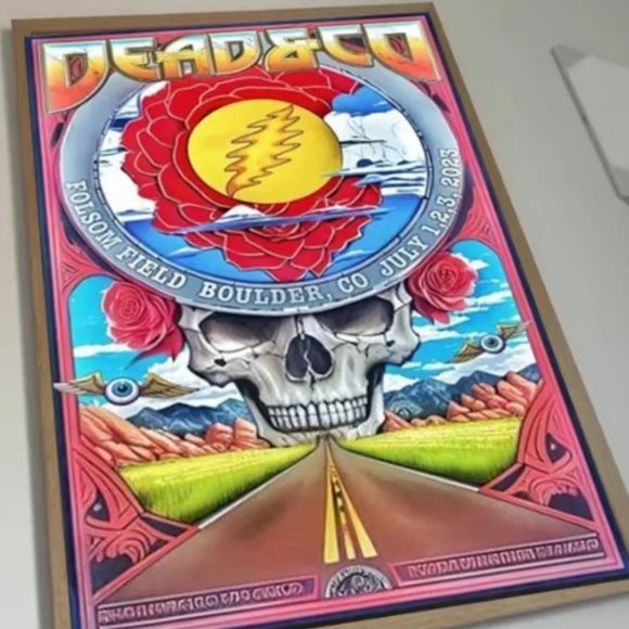 Handmade | Art | Dead Company Folsom Field Boulder Co Poster | Poshmark
